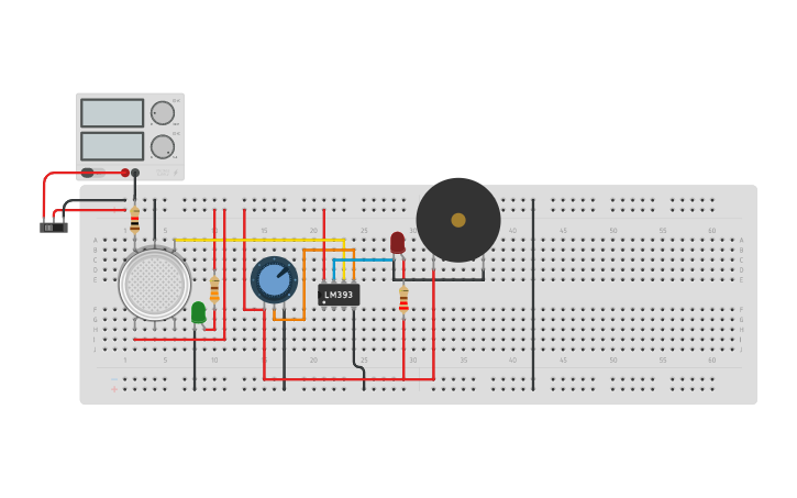 Circuit design smoke alarm 3 | Tinkercad