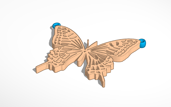3D design great butterfly | Tinkercad