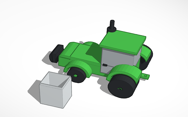 3D design John Deere Tractor | Tinkercad