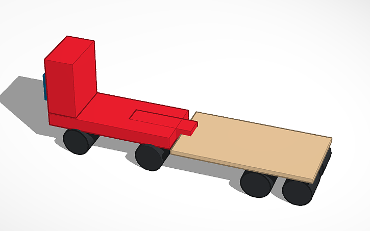 3D design the truck/trailer | Tinkercad