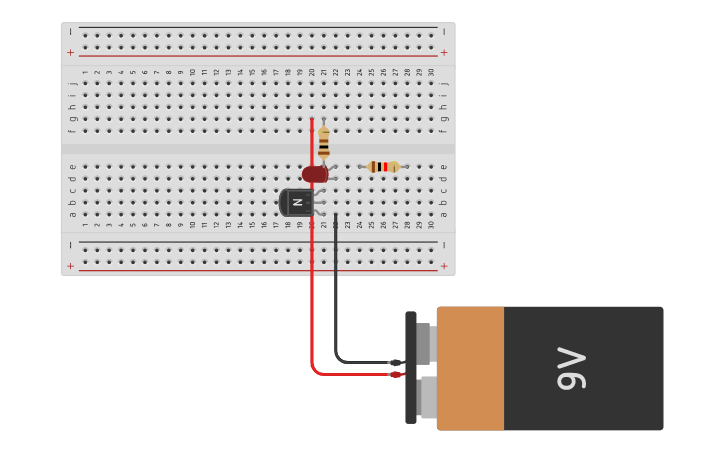 Circuit design Lab 8 Transistor | Tinkercad Circuit design Lab 8 Transistor | Tinkercad