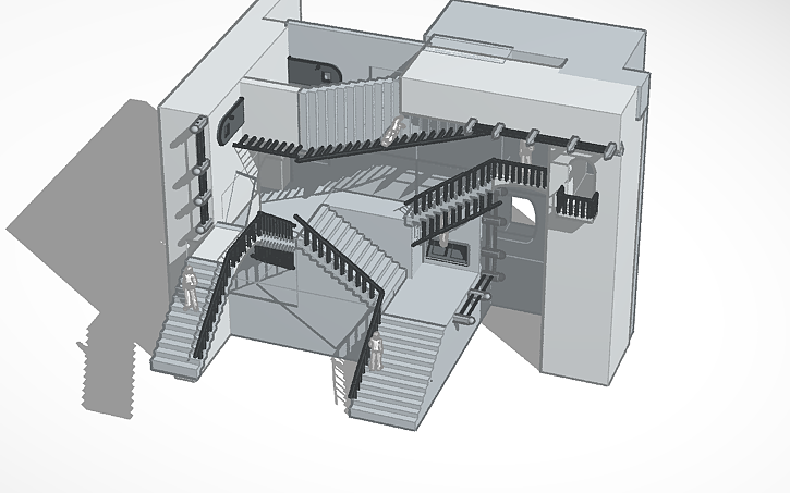 3D design Schroeder's stairs | Tinkercad