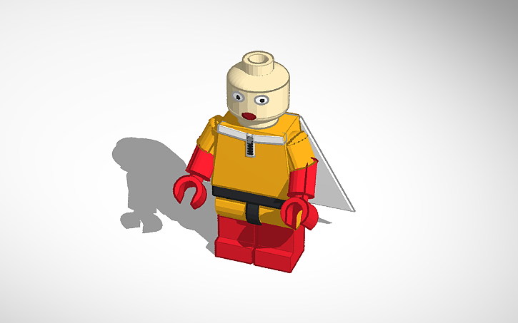3D design Lego one punch man | Tinkercad