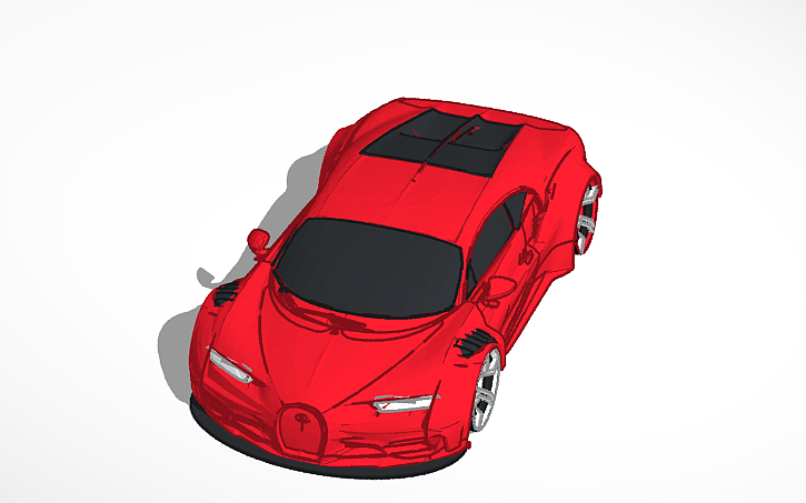 3D design Bugatti Chiron and BMW m4 and ferrari 488gt3 | Tinkercad