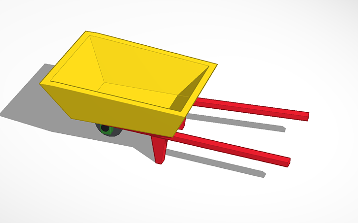 3D design Wheelbarrow | Tinkercad