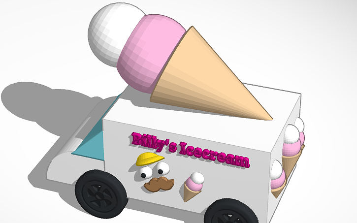 3D design Ice-Cream Truck | Tinkercad