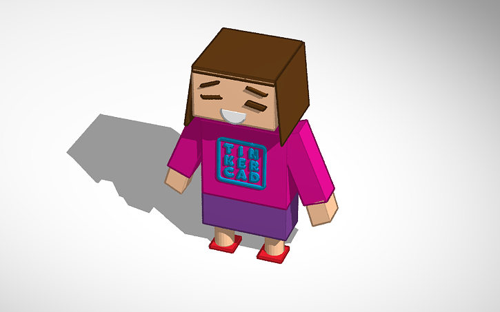 3D design A Girl | Tinkercad