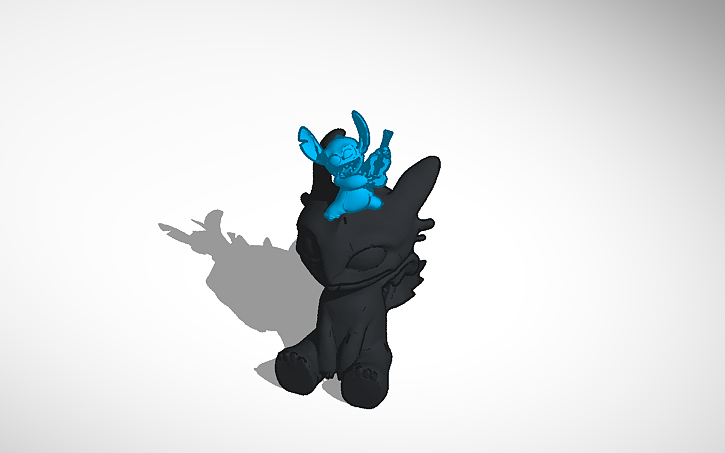 3D design Toothless and Stitch!! | Tinkercad