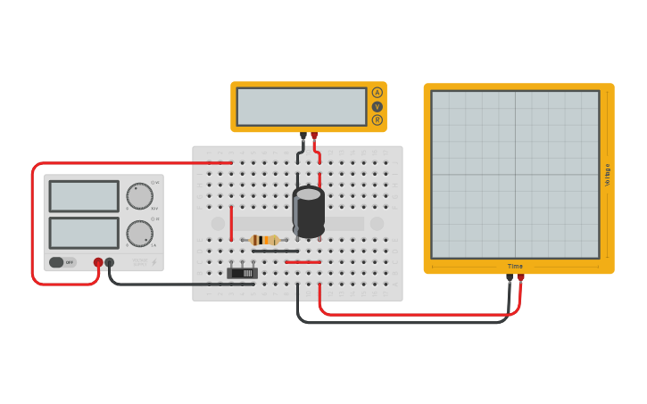 Circuit design Circuito RC | Tinkercad