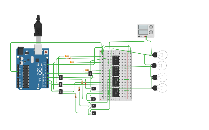 Circuit Design Inside Of The Relay Module Tinkercad