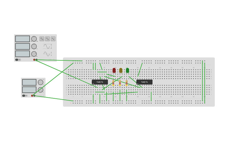 Circuit design traffic light | Tinkercad