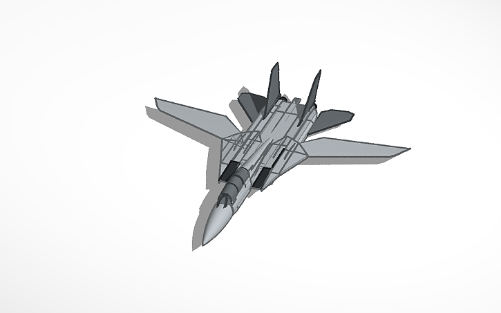 3D design F-14 Tomcat (Wings Unfolded, Gear Up) | Tinkercad