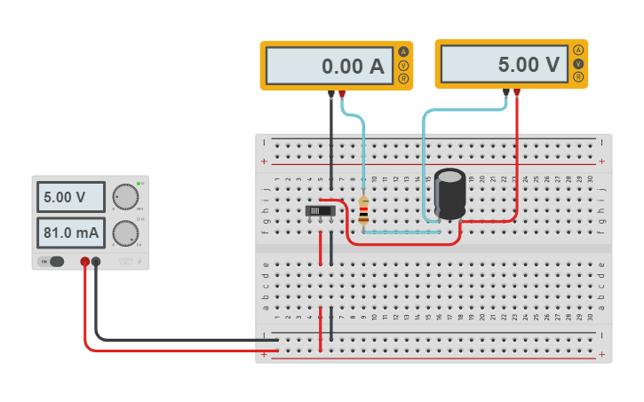 Circuit Design Capacitor 1 Tinkercad
