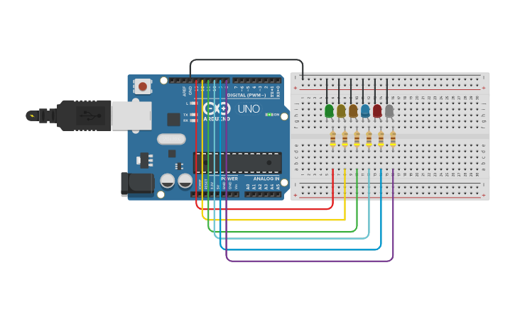 Circuit Design Led Blink Arduino Tinkercad