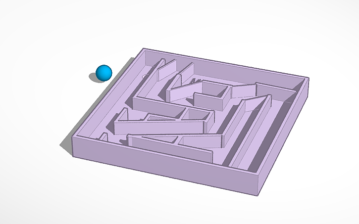 3D design Copy of Ball Maze Template | Tinkercad