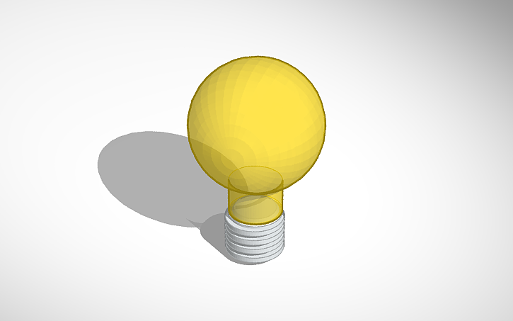 3D design Light Bulb | Tinkercad