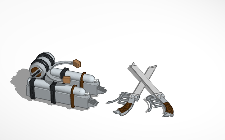 3D design Three Dimensional Maneuver Gear 3DMG | Tinkercad