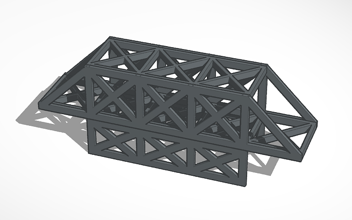 3D design Truss Bridge | Tinkercad