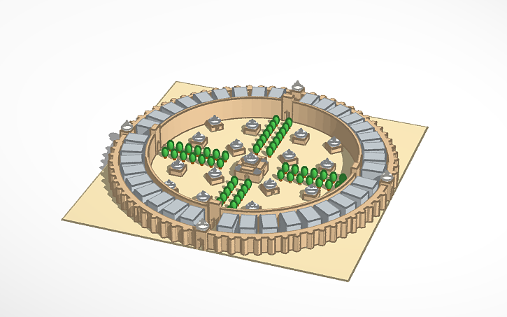 3D design The Round City of Baghdad | Tinkercad