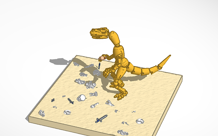 3D design T-Rex Model | Tinkercad