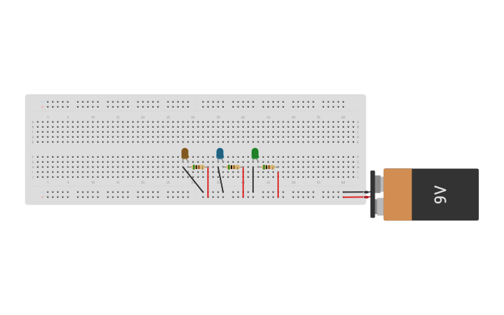 Circuit design Breadboard Simple Circuit | Tinkercad