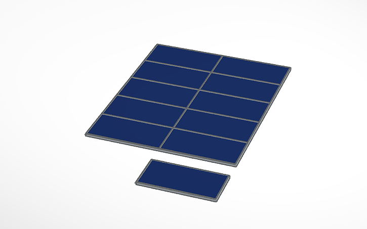 3D design Panel solar | Tinkercad
