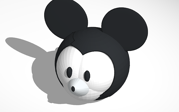3D design Mickey mouse | Tinkercad