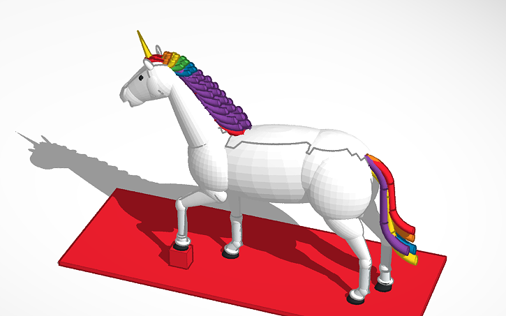 3D design Unicorn | Tinkercad