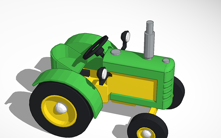 3D design John Deere Tractor | Tinkercad