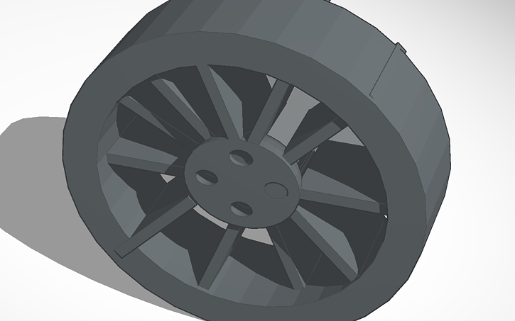 3D design car wheel | Tinkercad