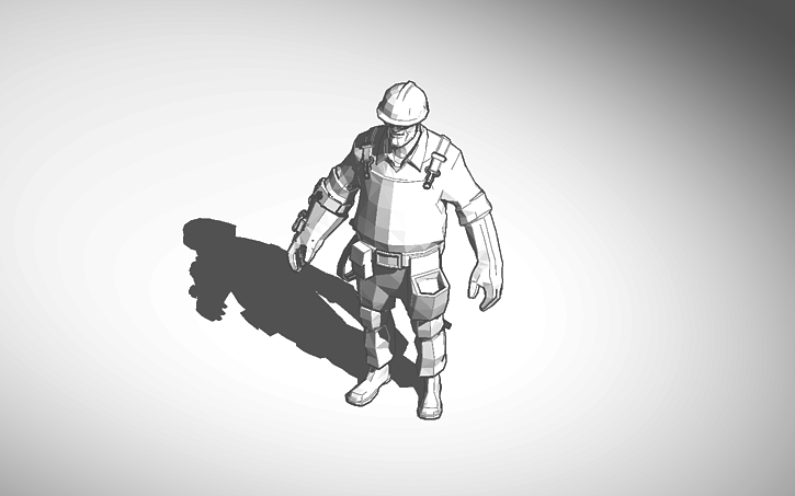 3D design TF2 Engineer | Tinkercad