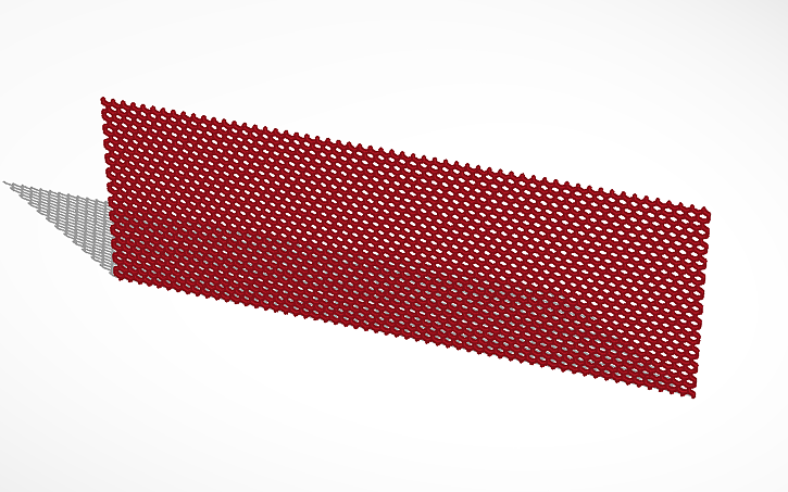 3D design 1/4 Hexagon Mesh | Tinkercad