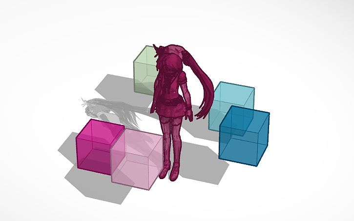 3D design anime girl | Tinkercad