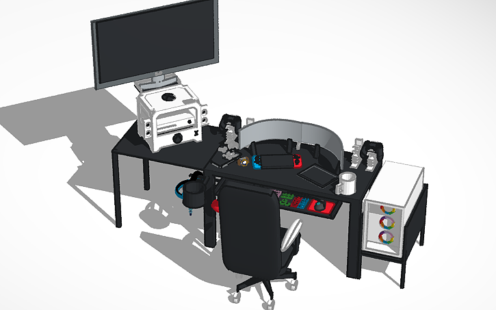 3d Design Ultimate Gaming Setup Tinkercad