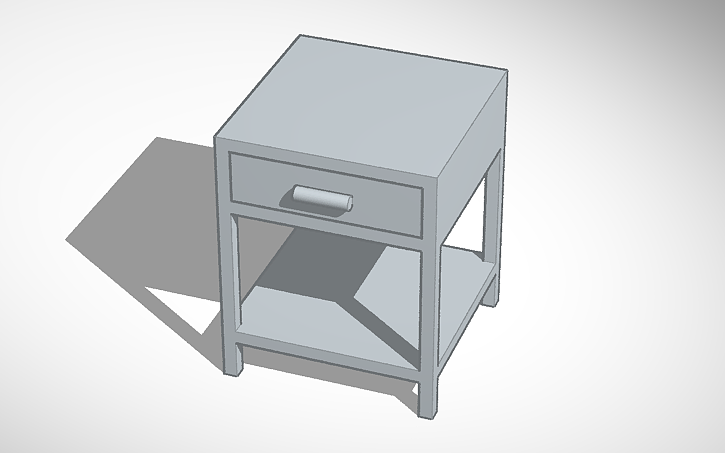 3D design MY bedside table | Tinkercad