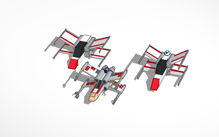3D design X-wing | Tinkercad