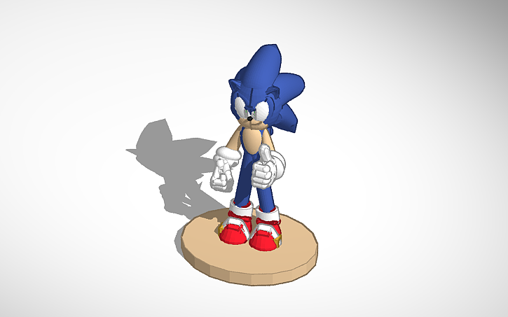 3D design Sonic The Hedgehog | Tinkercad
