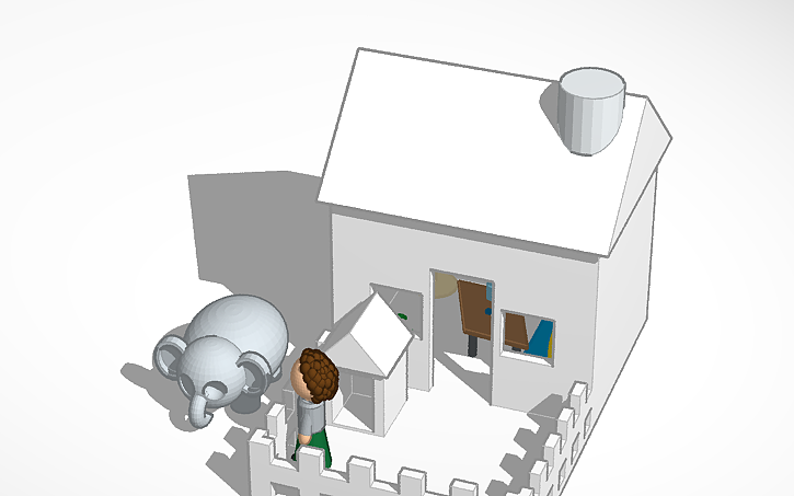 3D design Look inside the house | Tinkercad