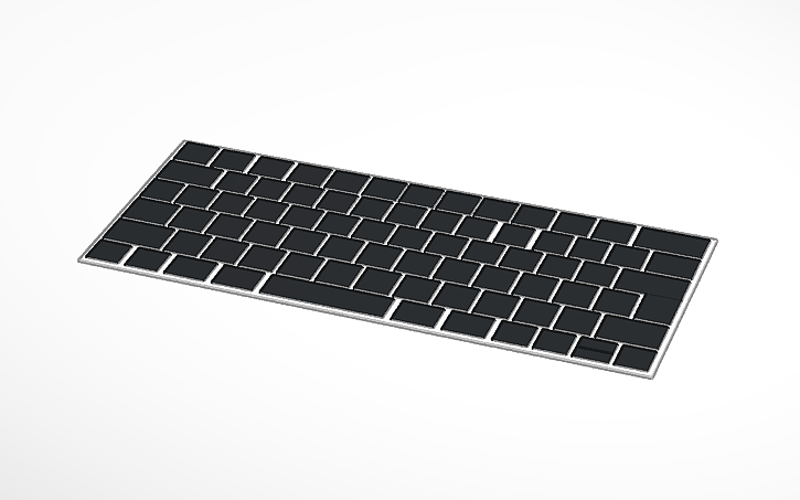 3D design keyboard | Tinkercad