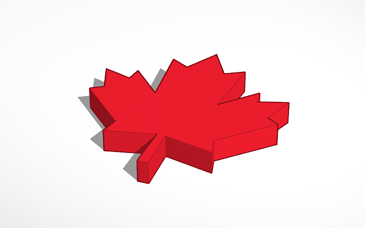 3D design Maple Leaf | Tinkercad