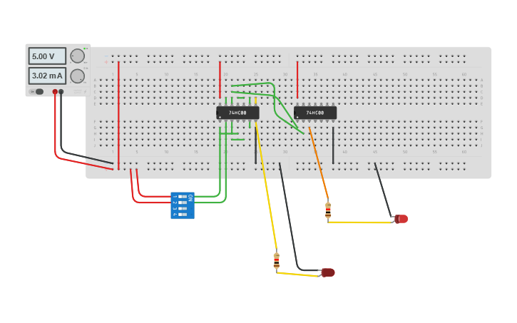 Circuit Design Half Adder Using Nand Gates Tinkercad