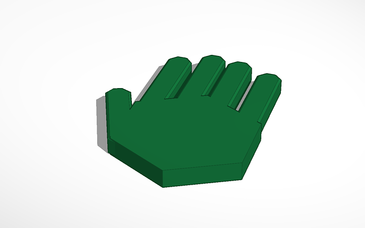 3D design Flat Hand | Tinkercad