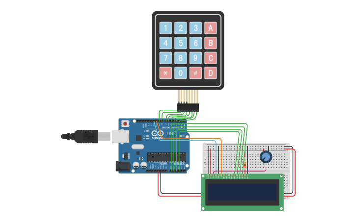 Circuit Design Copy Of 16x2 Lcd Display Tinkercad