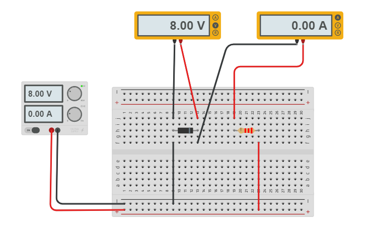 Circuit design praktikum 2 revisi rangkaian diode bias mundur | Tinkercad Circuit design praktikum 2 revisi rangkaian diode bias mundur | Tinkercad