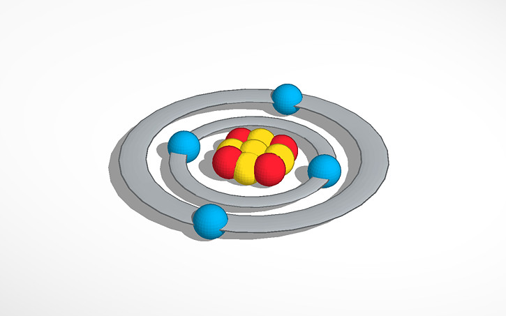 3D design Beryllium Atom | Tinkercad