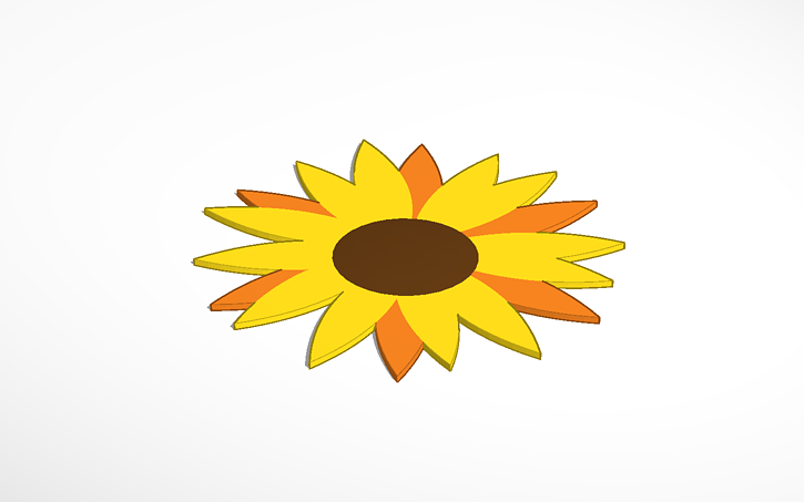3D design Sunflower | Tinkercad 3D design Sunflower | Tinkercad