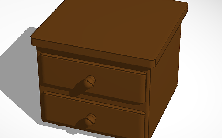 3D design bedside table δεξιότητες | Tinkercad