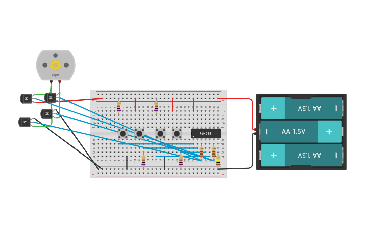 Circuit design Simulador de Sensor de Chuva - Cenário 1 | Tinkercad