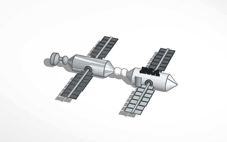 3D design Lunar Orbital Space Station | Tinkercad