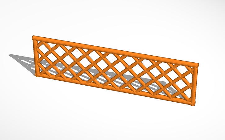 3D design Chain Link Fence | Tinkercad